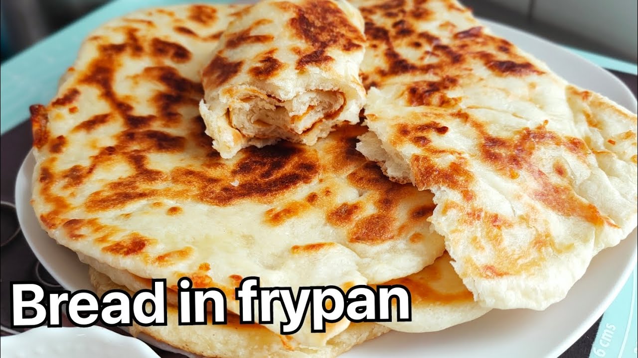 Quick Flatbread in Fry Pan! Ramadan Breakfast! | Bread recipe | mixed ...