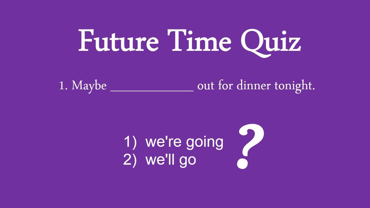Future time QUIZ - YouTube