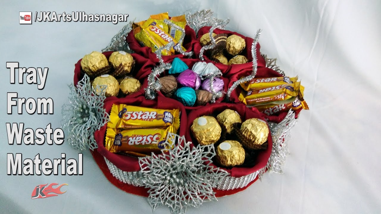 DIY Gift Basket from Waste Material | How To Make | JK Arts 1193 - YouTube