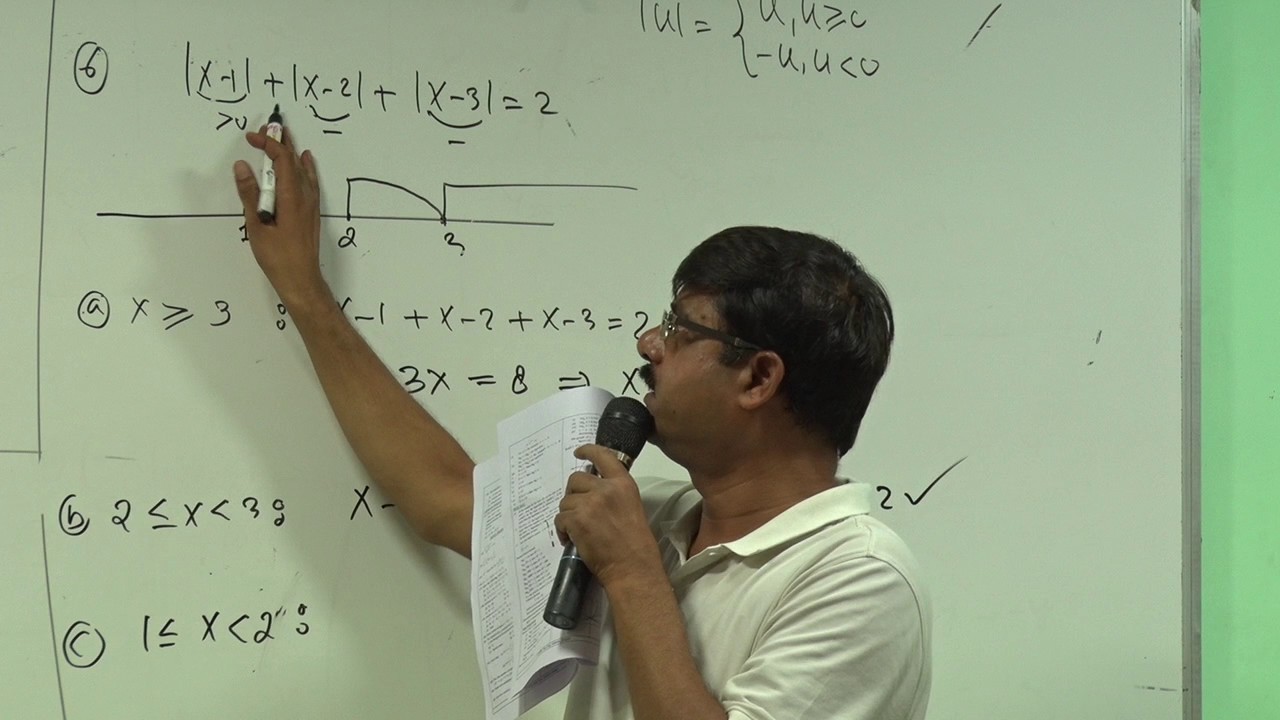 MODULUS FUNCTION : EQUATIONS & INEQUALITIES-4 - YouTube