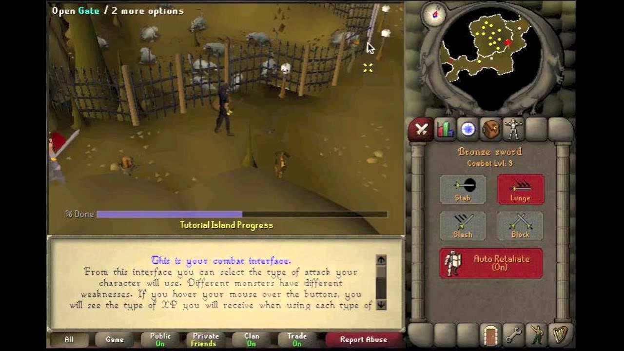 Runescape 07 - Tutorial Island ♕ - YouTube