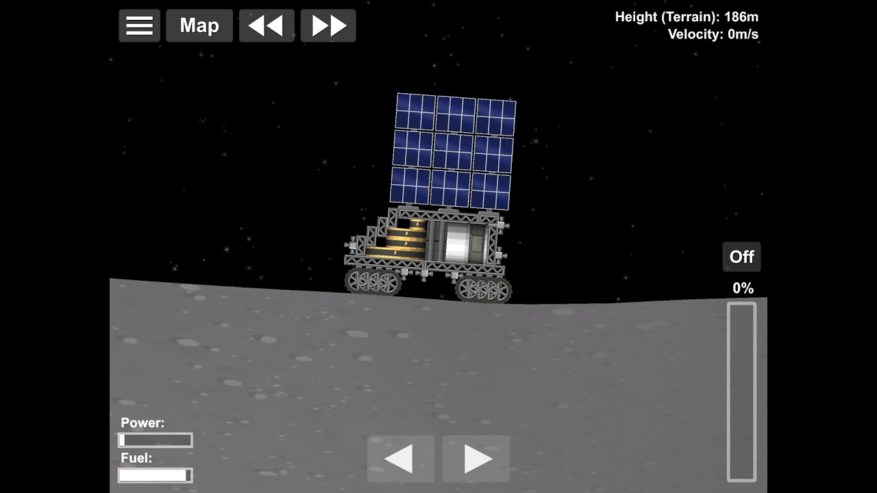 Rover on moon (SFS) - YouTube