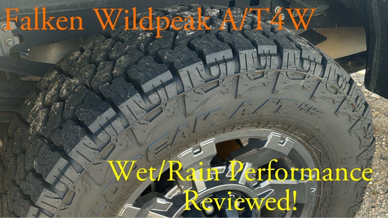 Falken Wildpeak A/T4w rain driving review - YouTube