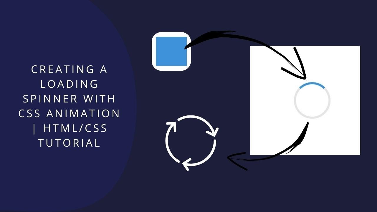 Creating A Loading Spinner With Css Animation Htmlcss Tutorial Youtube 2460