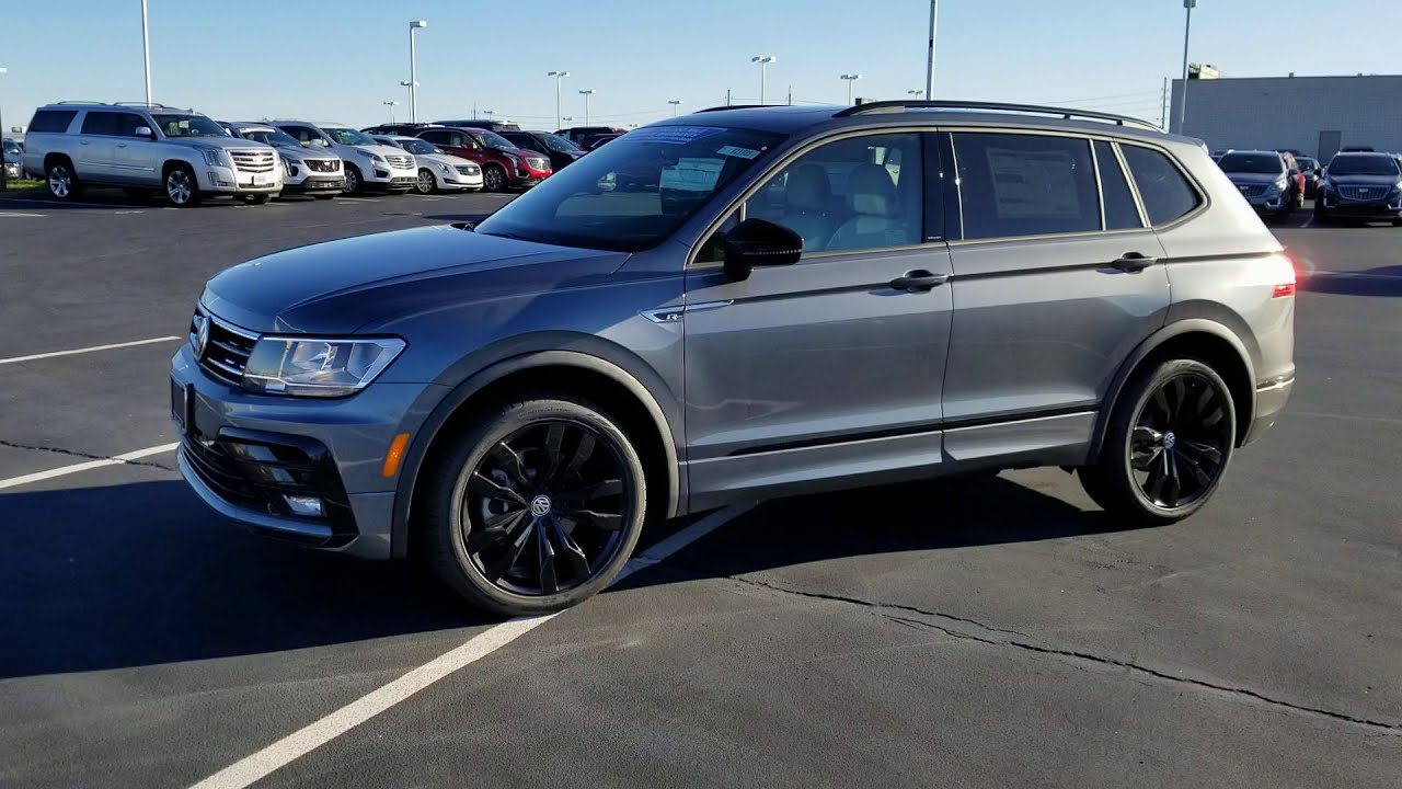 2021 VW Tiguan 2.0T SE R-Line Black Edition FWD w/ 3rd row seats - YouTube