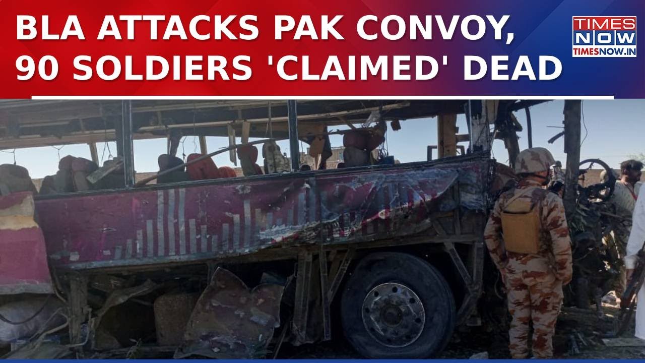 Pakistan Military Attacked Again By BLA, 8 Military Convoy Ambushed, 90 ...
