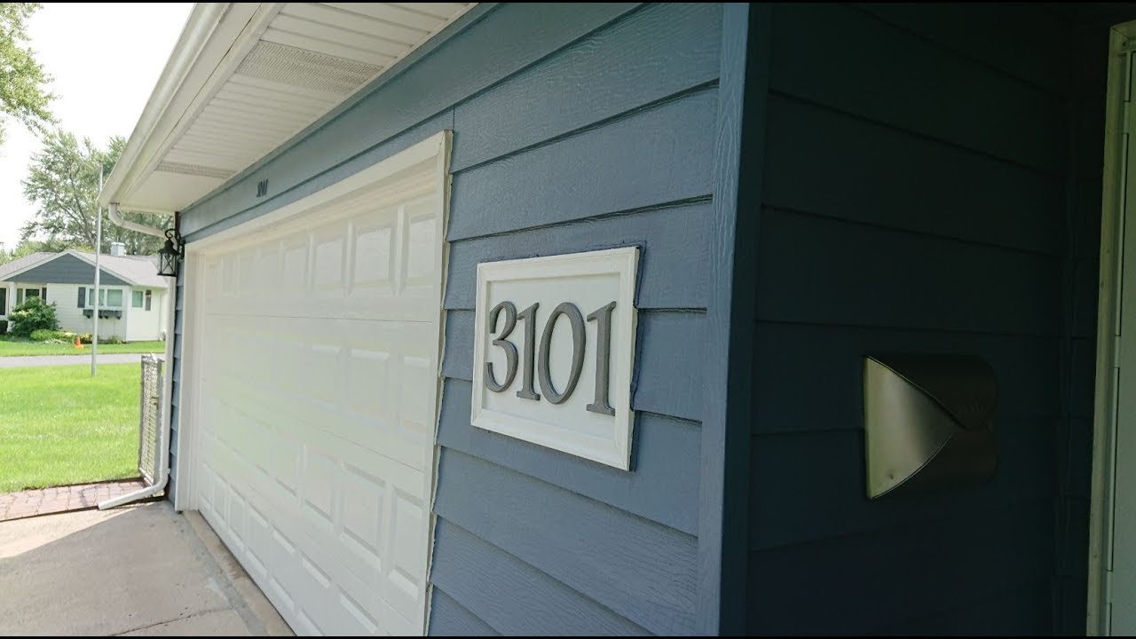 Making huge house number sign - YouTube