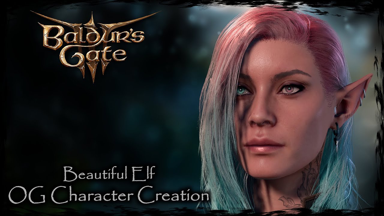 BALDUR'S GATE 3 || Beautiful Elf [Original Character #212] - Female ...