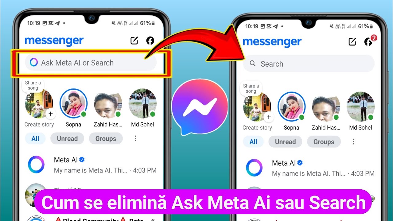 Cum să elimini Ask Meta Al din Messenger | Dezactivează căutarea Meta ...
