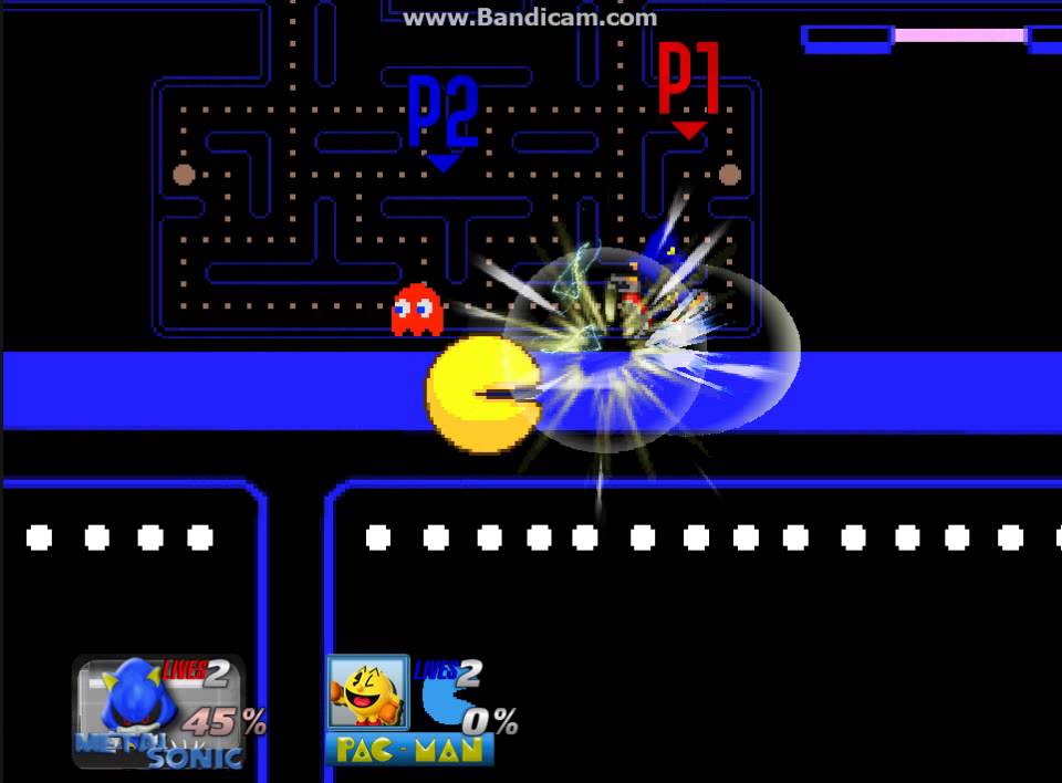 SSBCrusade Modded: Metal Sonic (Over Ristar) Vs Pac-Man - YouTube