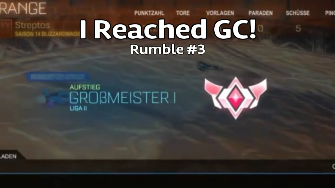 The Game That Got Me To GRAND CHAMPION! | Rocket League Rumble Gameplay ...