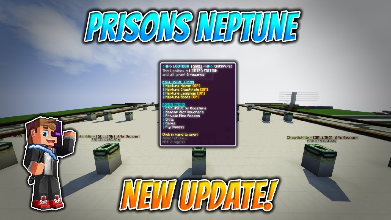 PRISONS NEPTUNE | NEW UPDATE + CHILL STREAM | OPLegends Prisons - YouTube