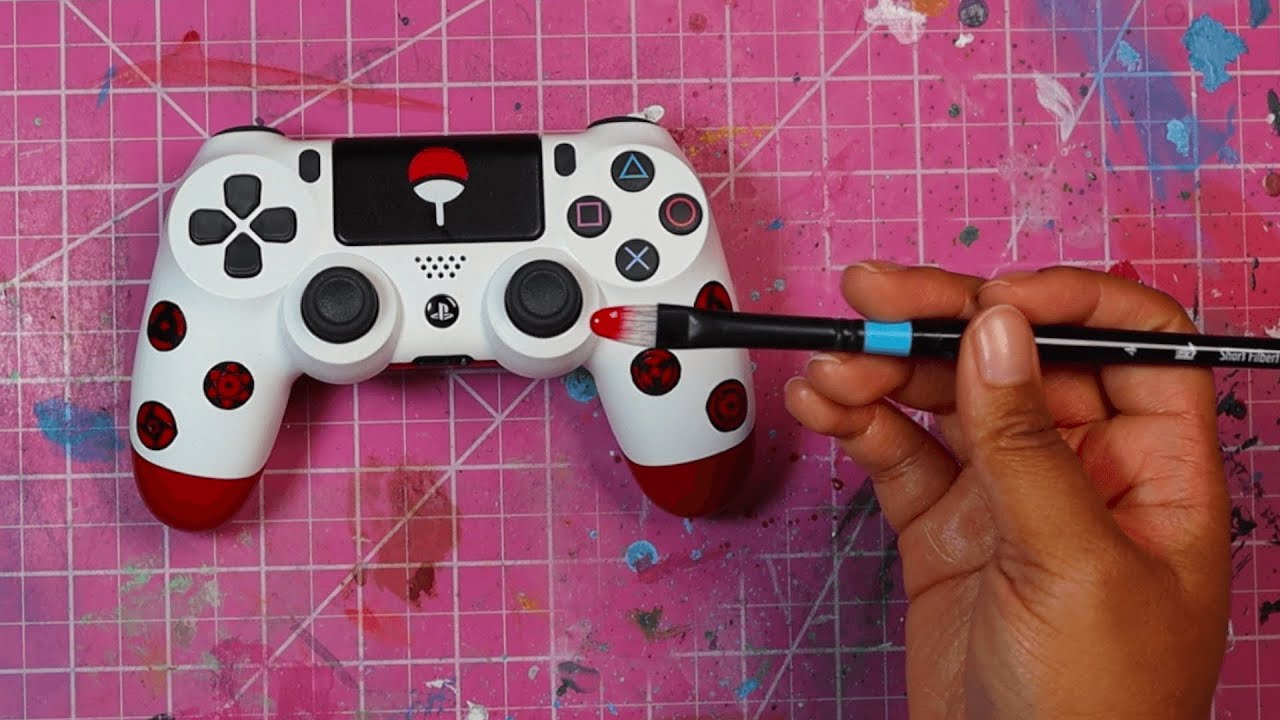 UCHIHA MANGEKYOU SHARINGAN PS4 CONTROLLER | Custom Controller Process ...