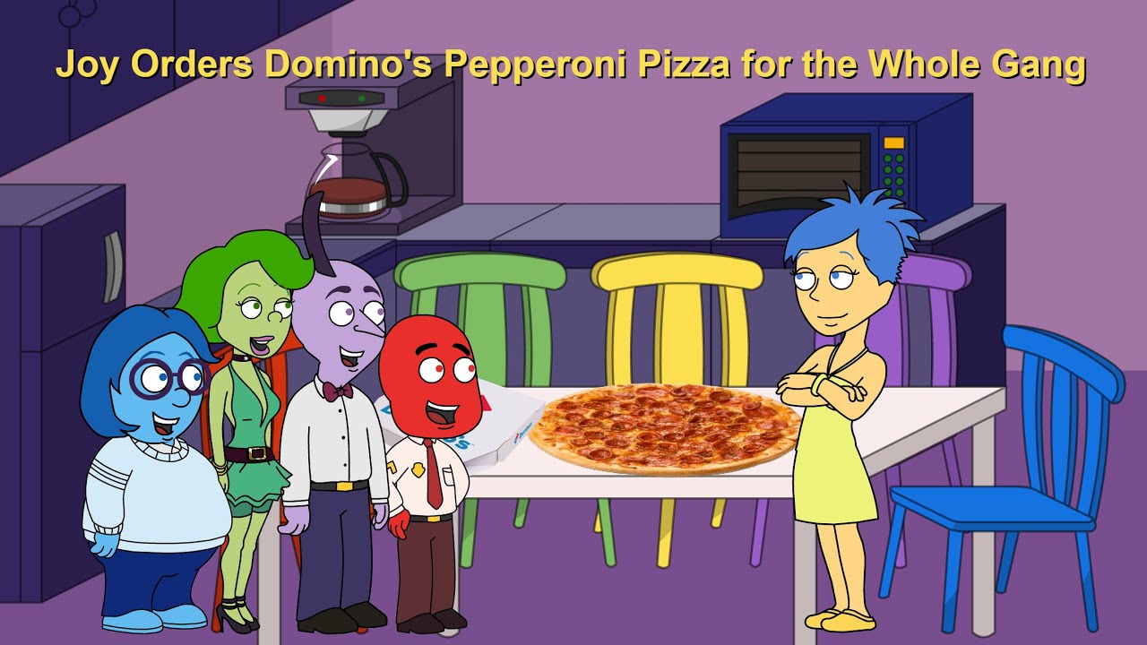 Joy Orders Domino's Pepperoni Pizza for the Whole Gang - YouTube