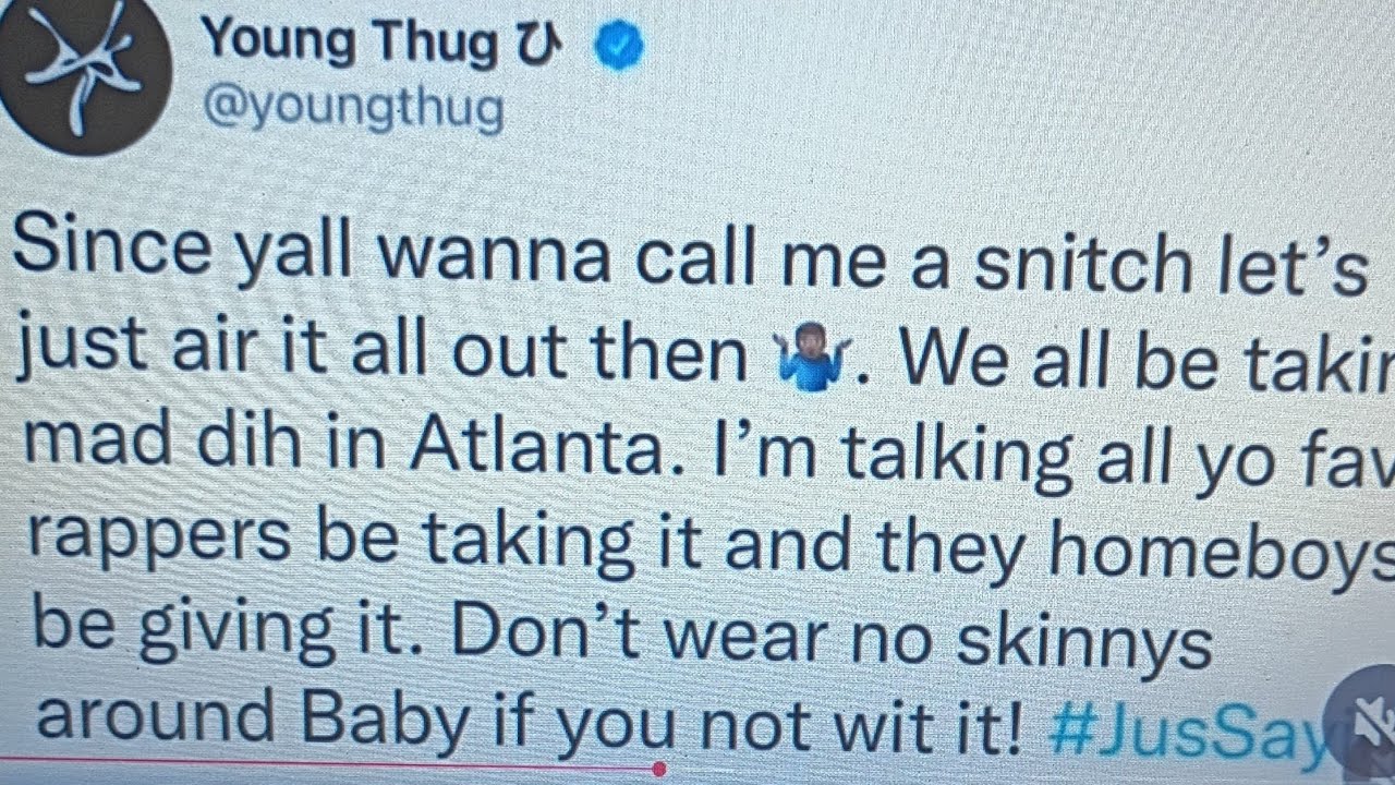 Atlanta Not Big Enough/ Young Thug Drops Nuke On Atl Hip Hop Fans, Says ...