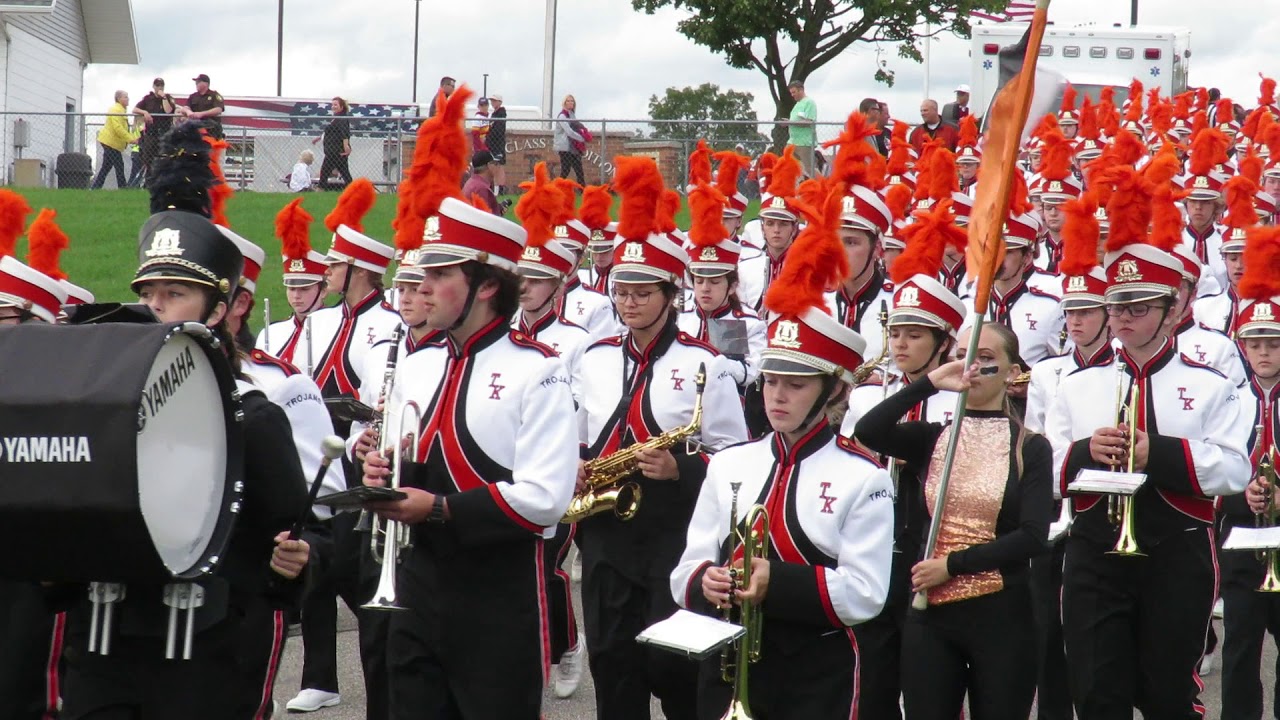 TK Trojan Marching Band Takes the Field - Sept. 2019 - YouTube