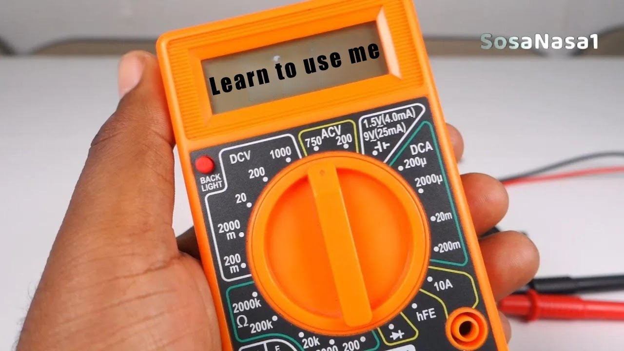 How to use a Basic Digital Multimeter model 830 for Beginners (Mini ...