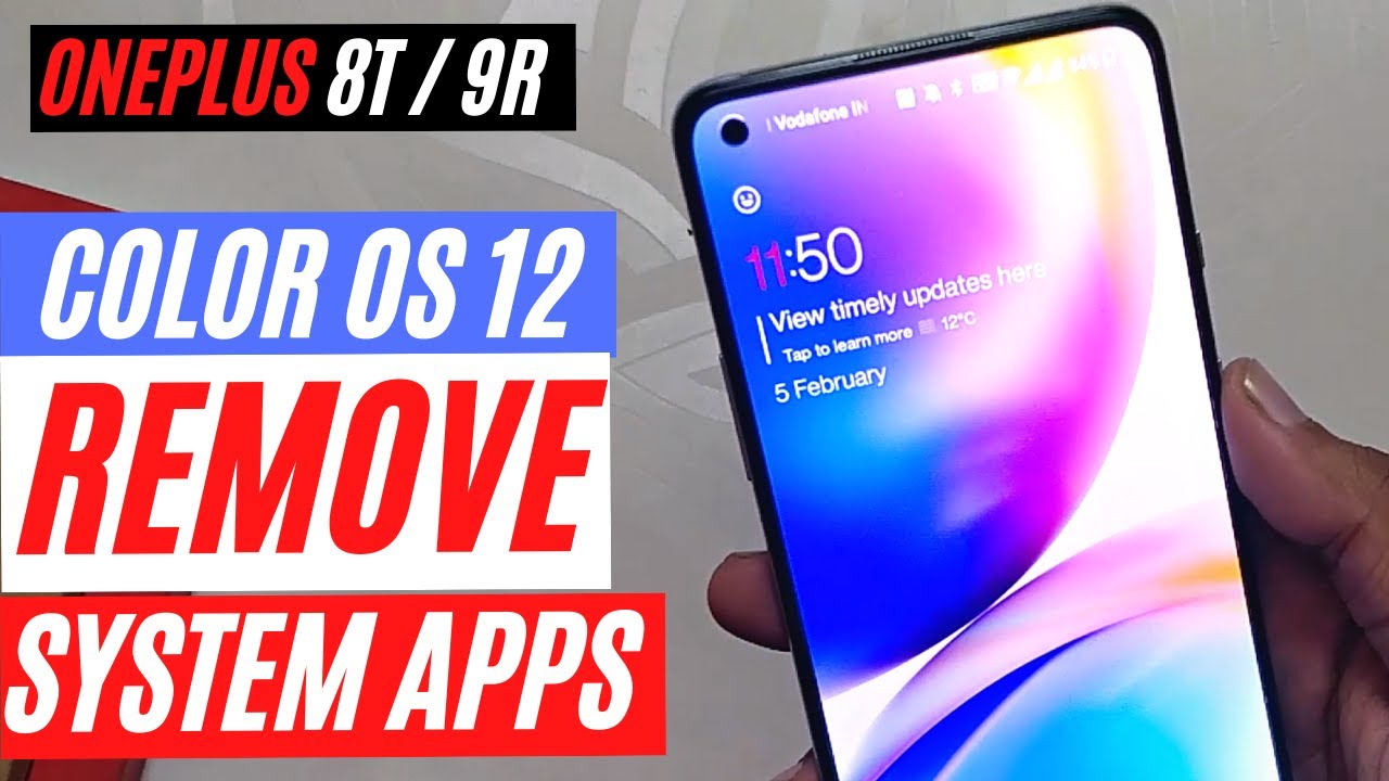 REMOVE SYSTEM APPS ON COLOR OS 12 | Oneplus 8T / 8 / 8 PRO / 9R ...
