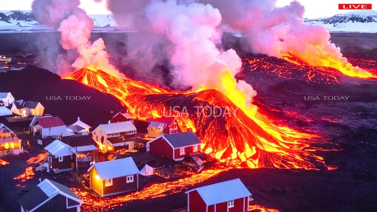 Horrible Today:3 minutes ago,new eruption Icelandic volcano occurred ...