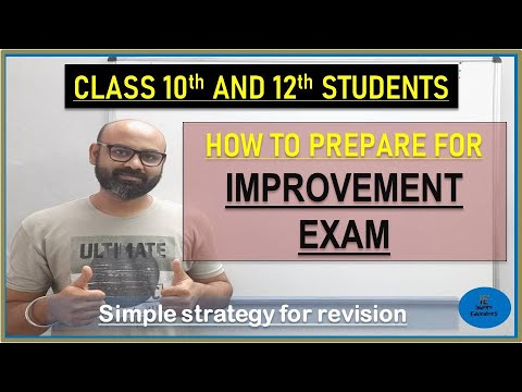 How to prepare for improvement exam? Prepare for improvement exam class ...
