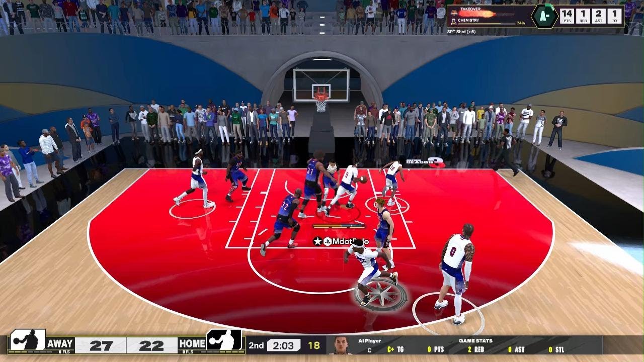 NBA 2K25 2v5 highlight with cousin - YouTube