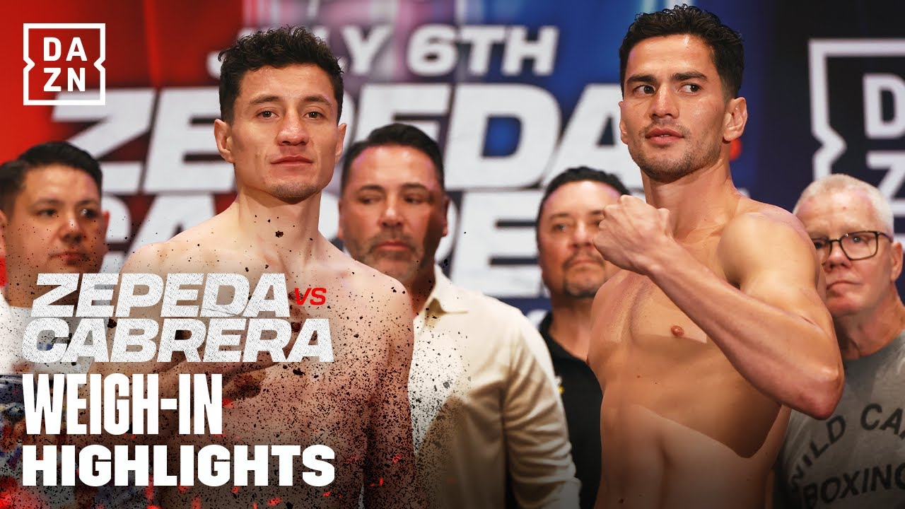 WEIGH-IN HIGHLIGHTS | WILLIAM ZEPEDA VS. GIOVANNI CABRERA - YouTube