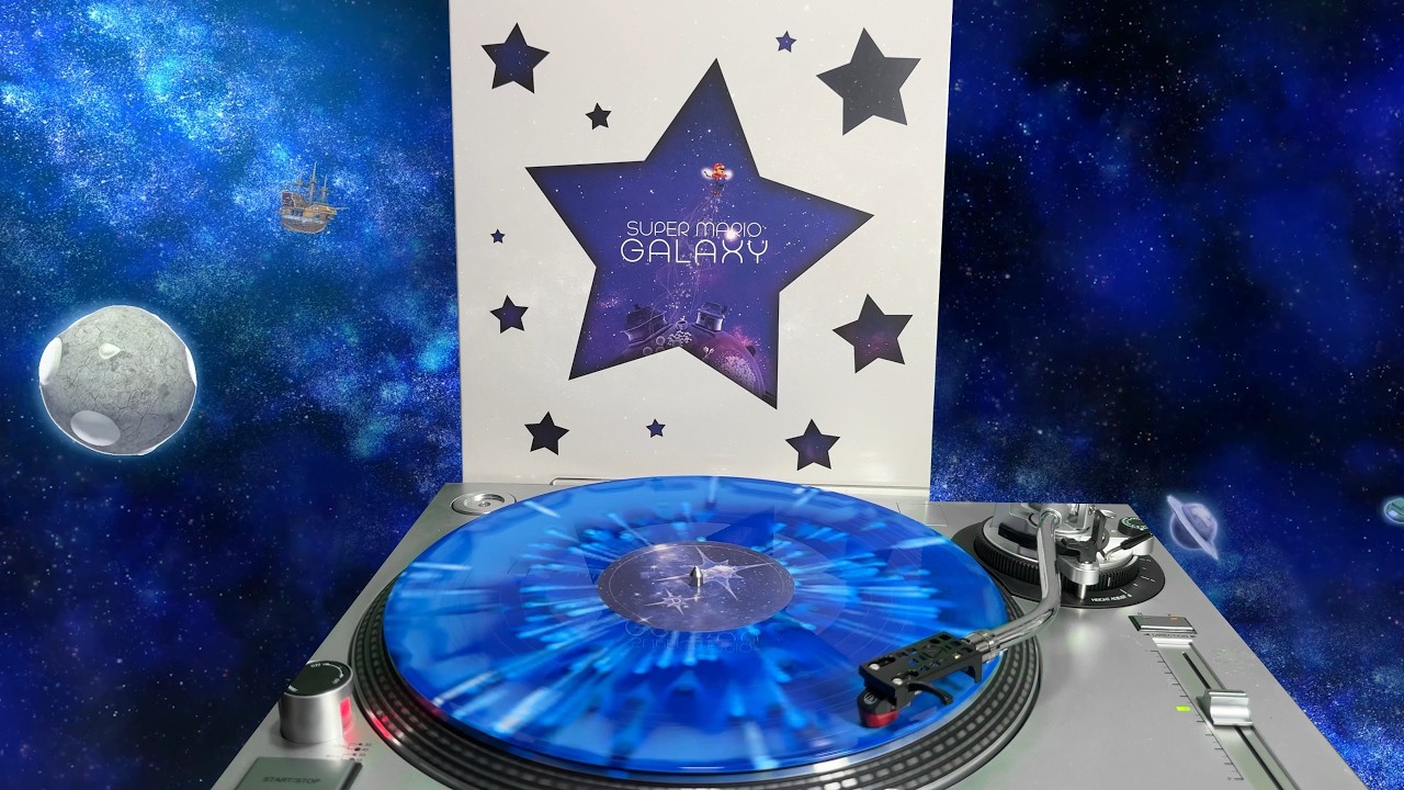 Super Mario Galaxy - Vinyl Record Soundtrack OST Digitized Turntable ...