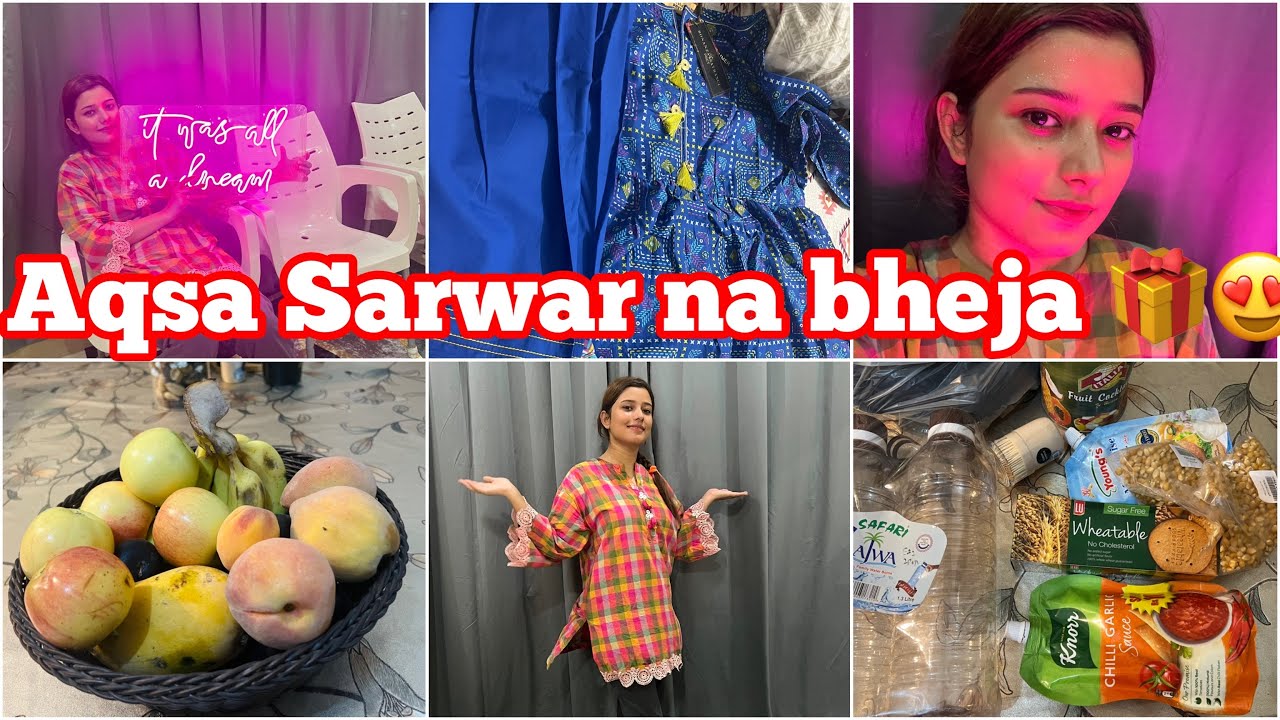 Aqsa Sarwar na mujhy gift bheja😍| Aqsa sarwar kya lgti hain meri? - YouTube
