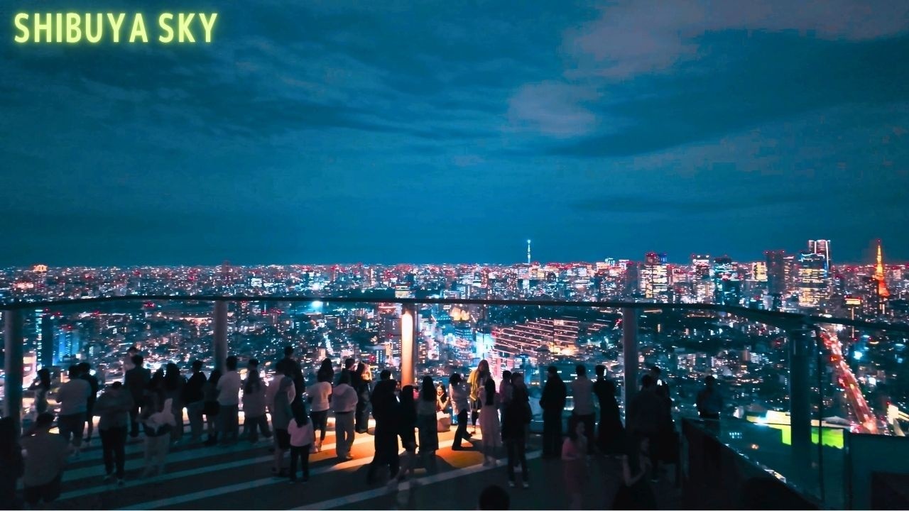 4K💕Breathtaking Blue Hour Views... Can’t Take My Eyes off SHIBUYA SKY ...