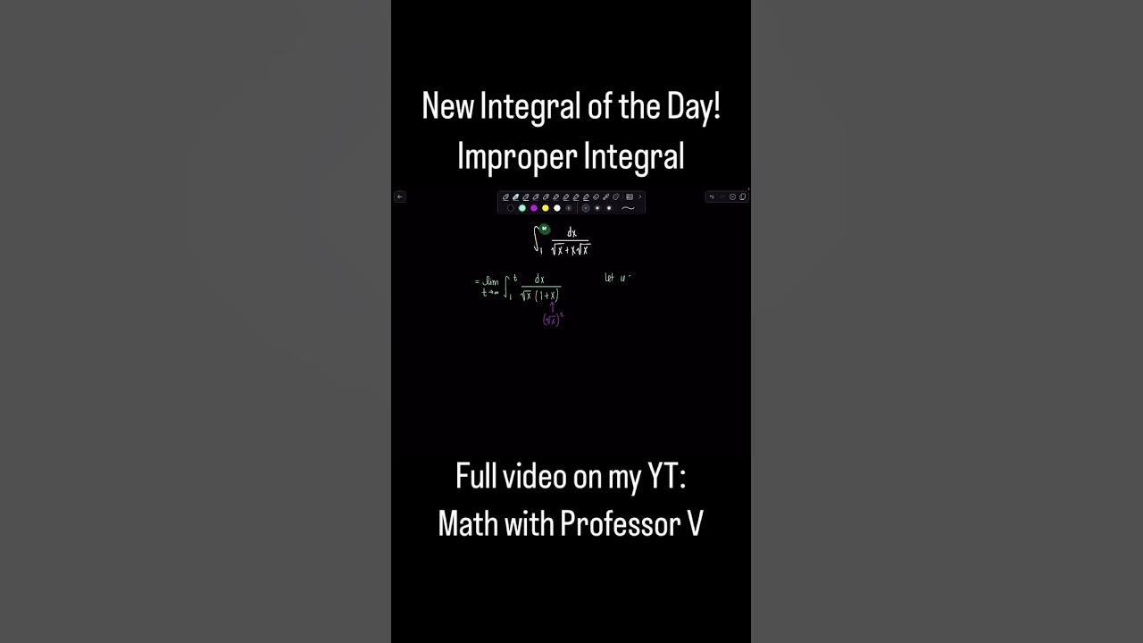 Integration & Calculus Tutorials on #mathwithprofessorv #calculusvideos #integration #calculus ...