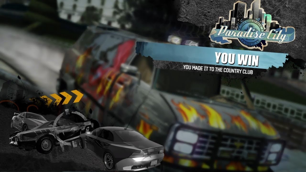 BURNOUT PARADISE REMASTERED MASKED MAN INFERNO VAN - YouTube