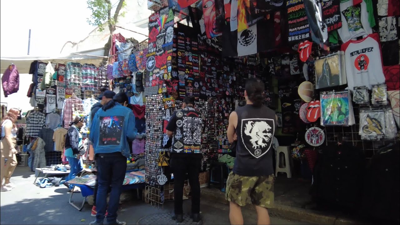 4K Walk - Mexico City - Tianguis Cultural del Chopo - “Saturday Punk ...