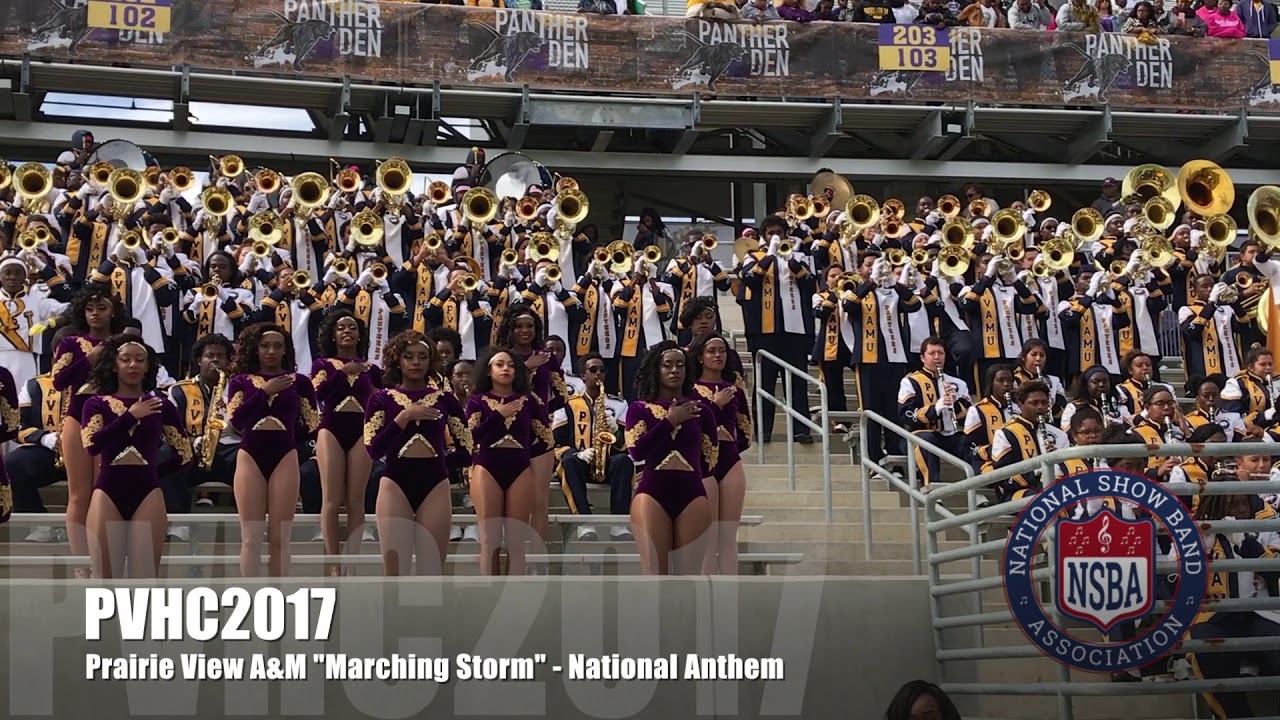 PVAMU Marching Storm - National Anthem (2017) - YouTube