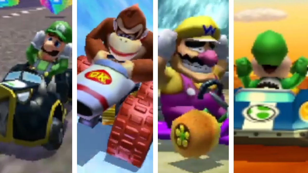 Mario Kart 7 - All Characters Losing Animations (7th Place) (New ...