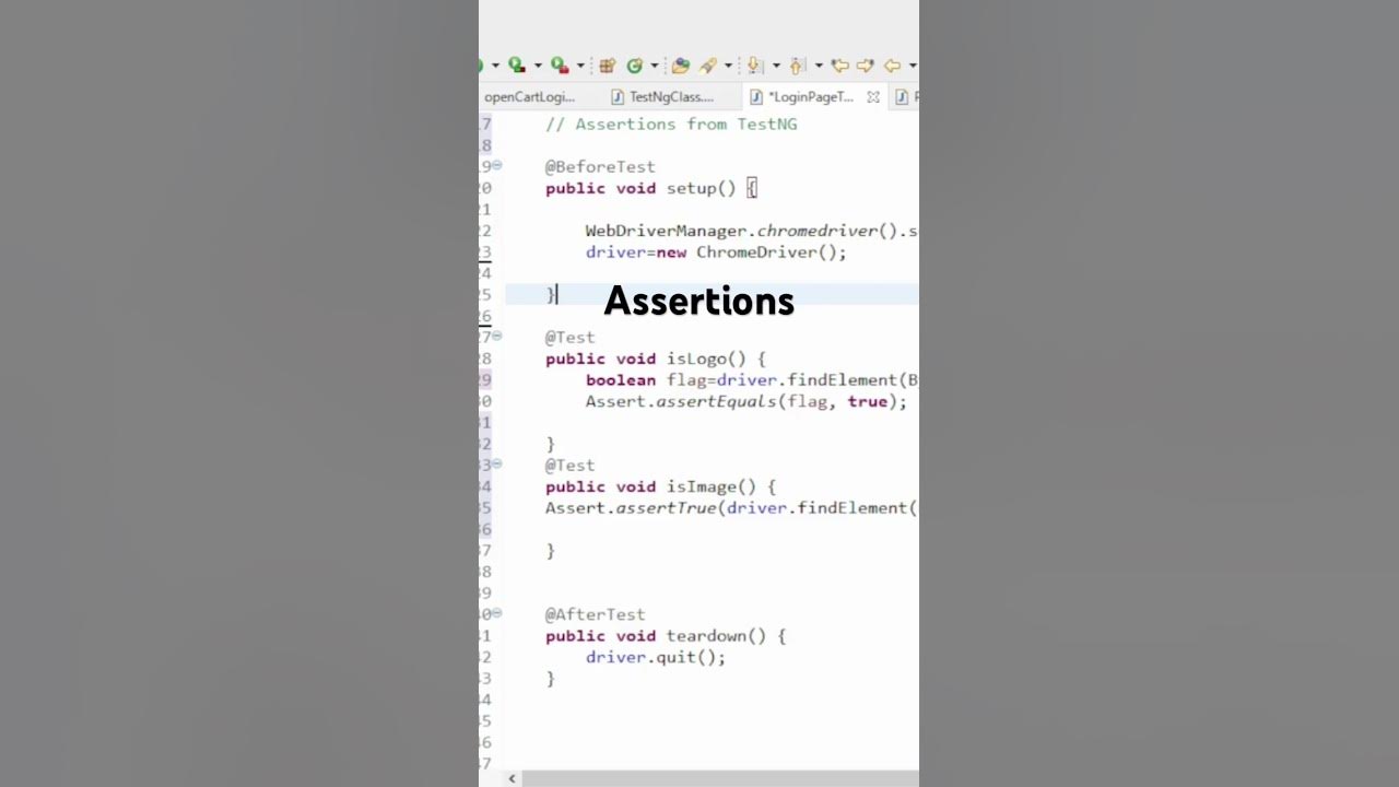 Testng Assertions Selenium Technicalinterview Youtube