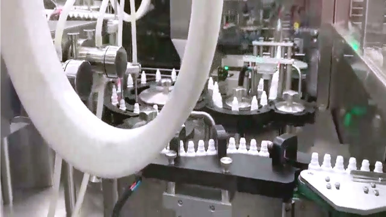 high speed eye drops bottles filling stoppering capping labeling line ...