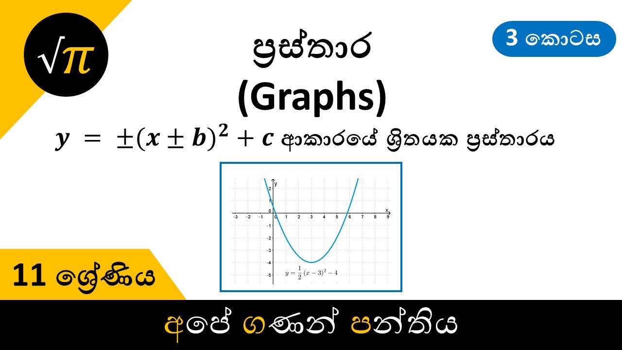Grade 11 - Graphs (Part 3) | 11 ශ්‍රේණිය - ප්‍රස්තාර (3 කොටස) - YouTube