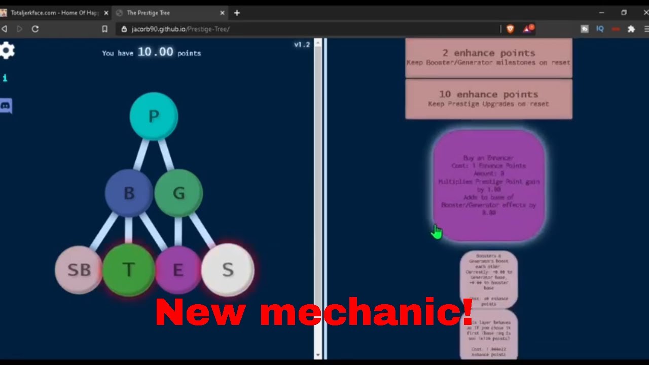 Prestige tree #6: Enhancers! - YouTube