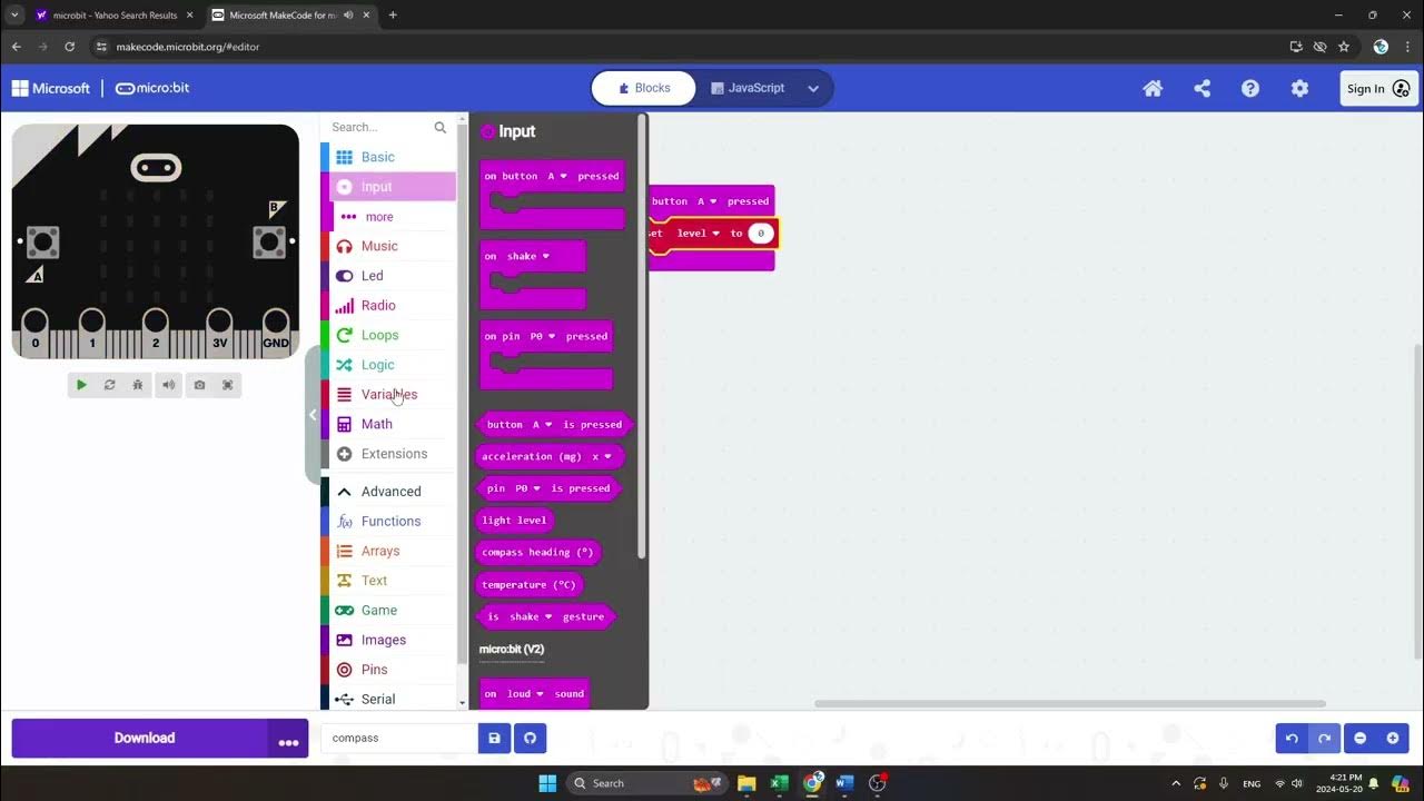 10 light making a light meter in microbit - YouTube