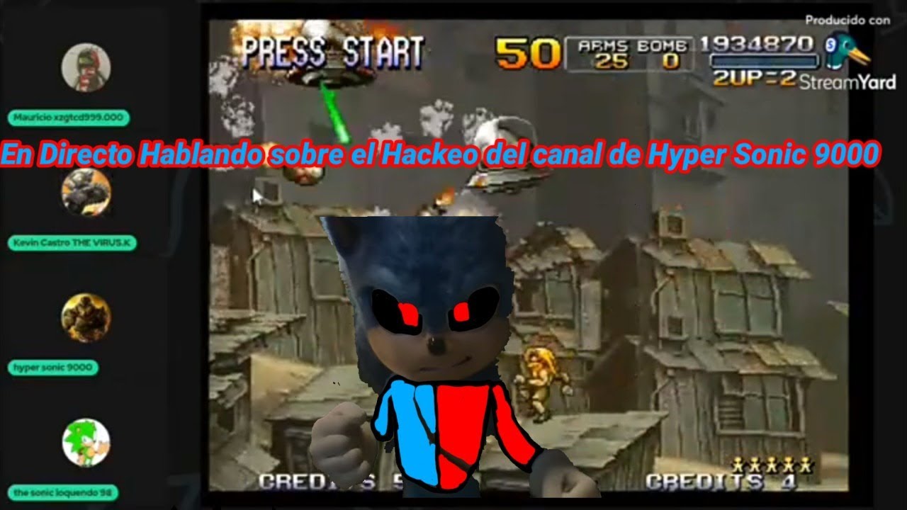 En Directo Hablando sobre el Hackeo del canal de Hyper Sonic 9000 - YouTube