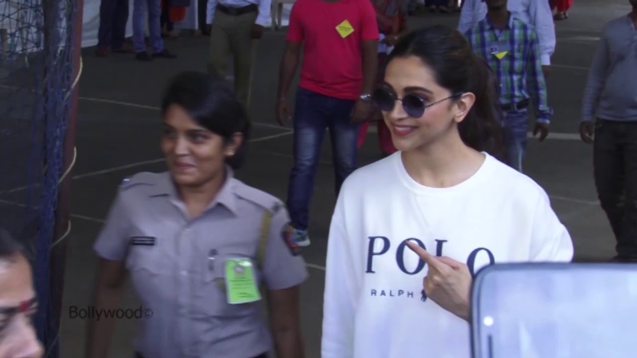Deepika Padukone Cast Her VOTE Assembly Election 2019 - YouTube