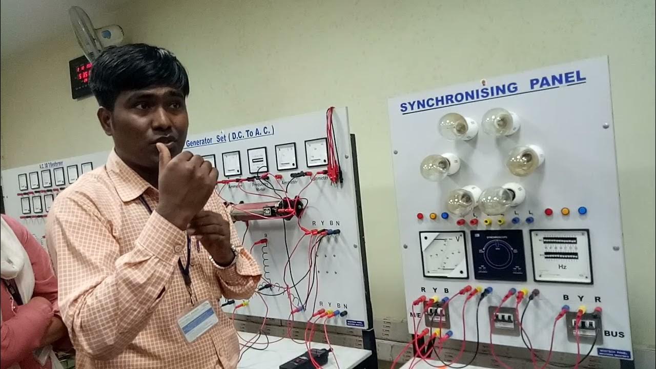 parallel operation of two alternator (synchronous scope method and dark ...