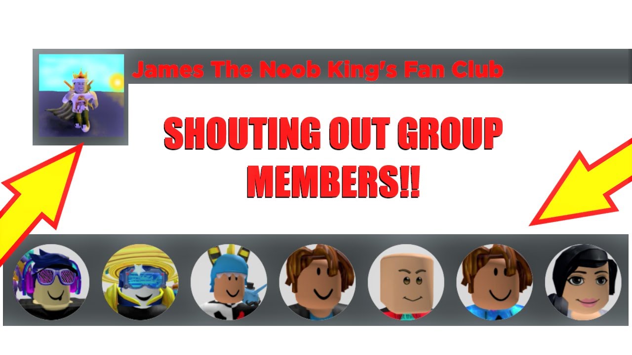 SHOUTING OUT GROUP MEMBERS!! (Roblox) - YouTube