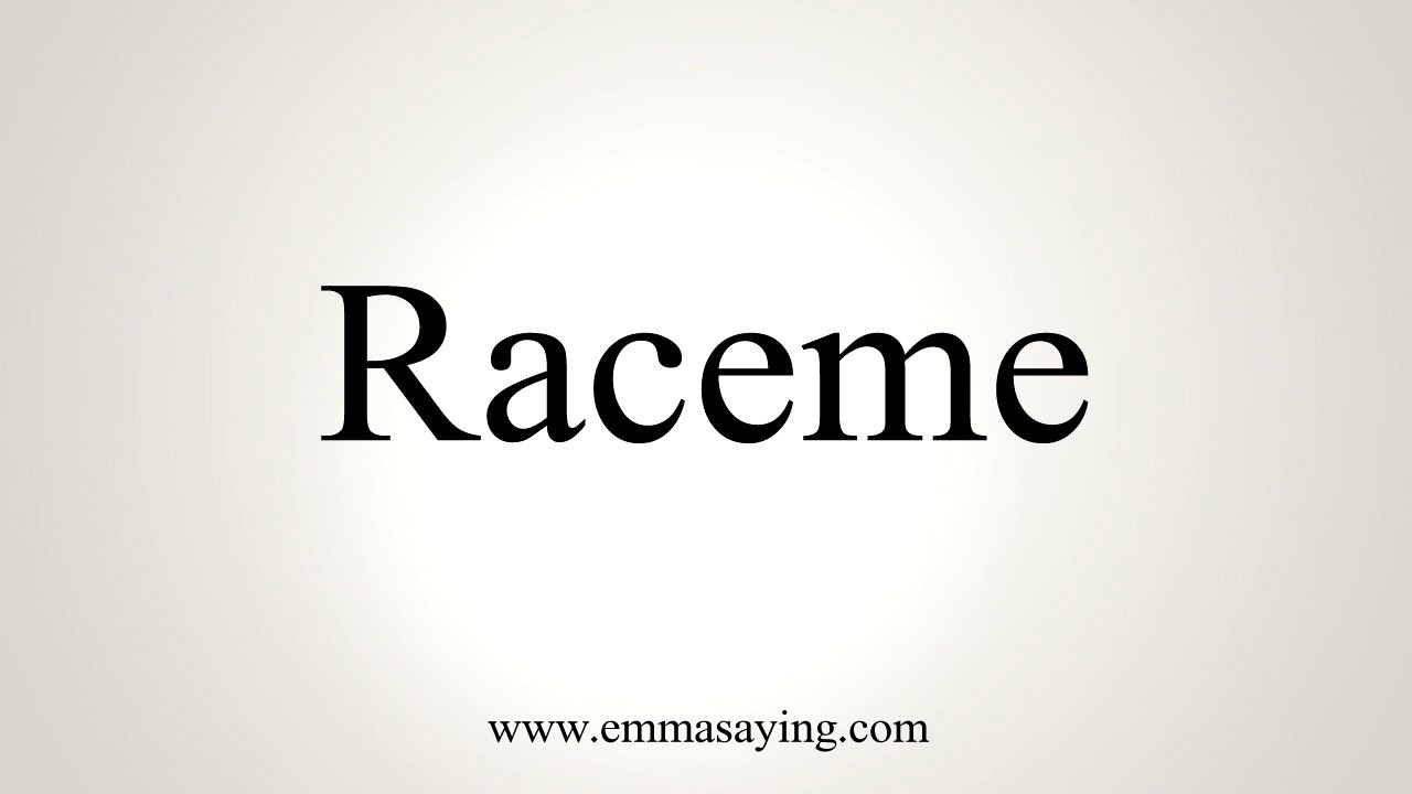 How To Pronounce Raceme - YouTube