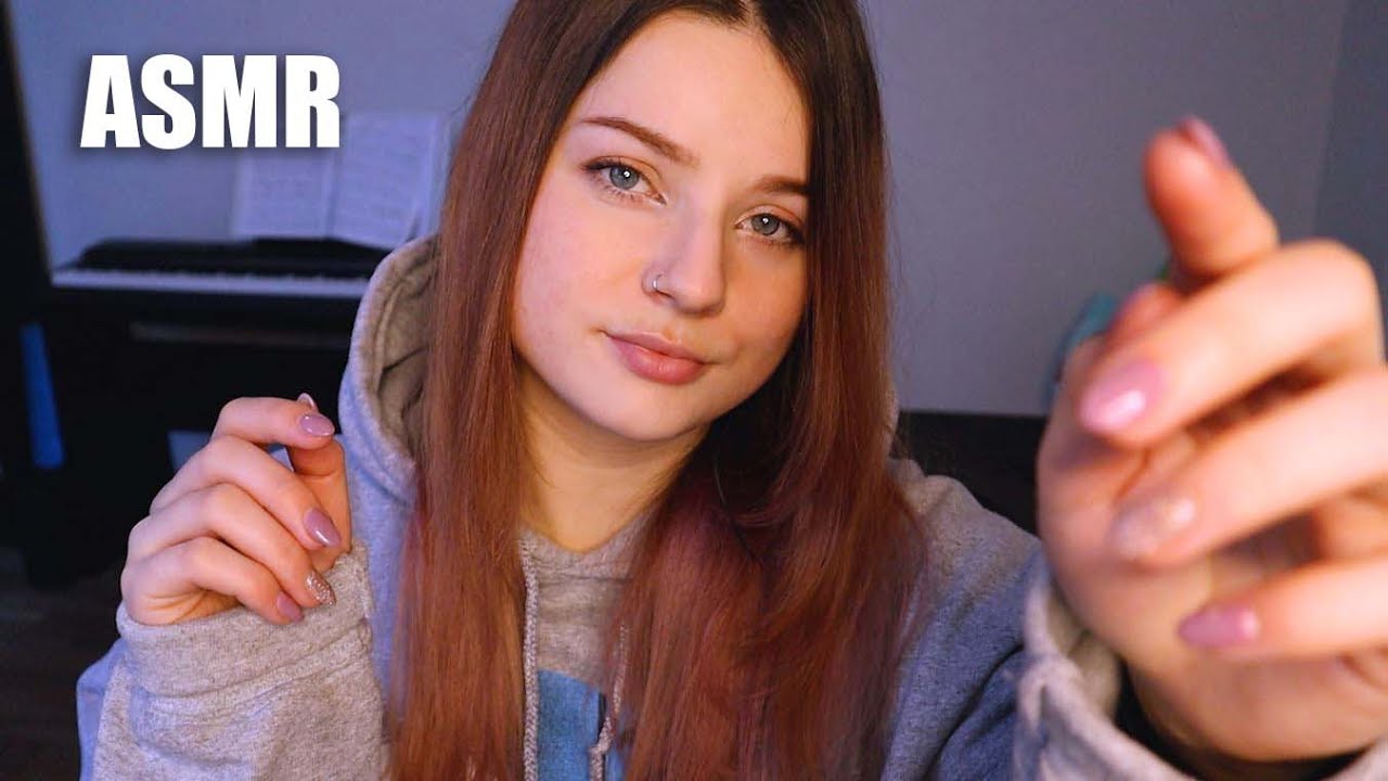 ASMR | Acrylic Nails Tapping & Hand Movements 💅 - YouTube