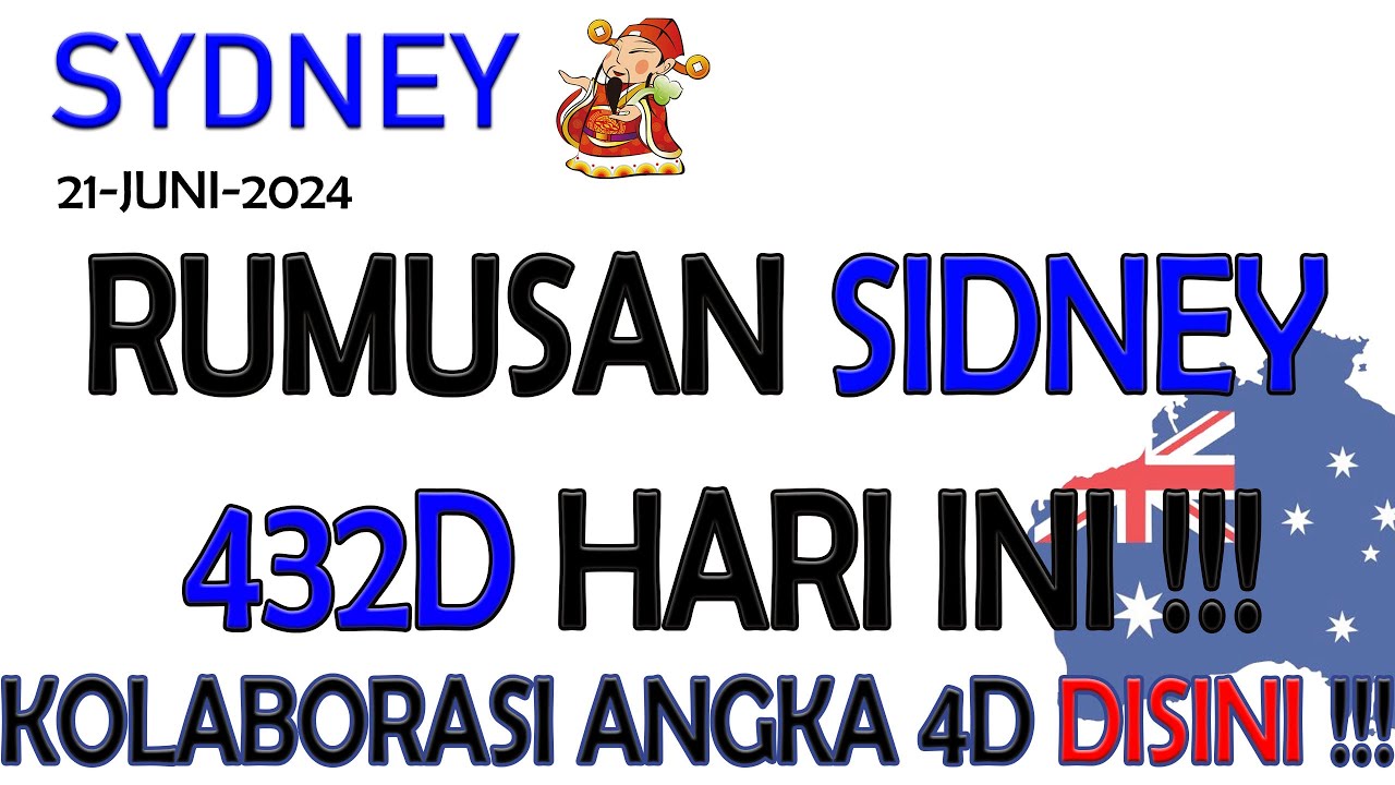 PREDIKSI SIDNEY JUMAT 21 JUNI 2024 | RUMUS KEPALA EKOR SIDNEY HARI INI | RUMUS EKOR SIDNEY - YouTube