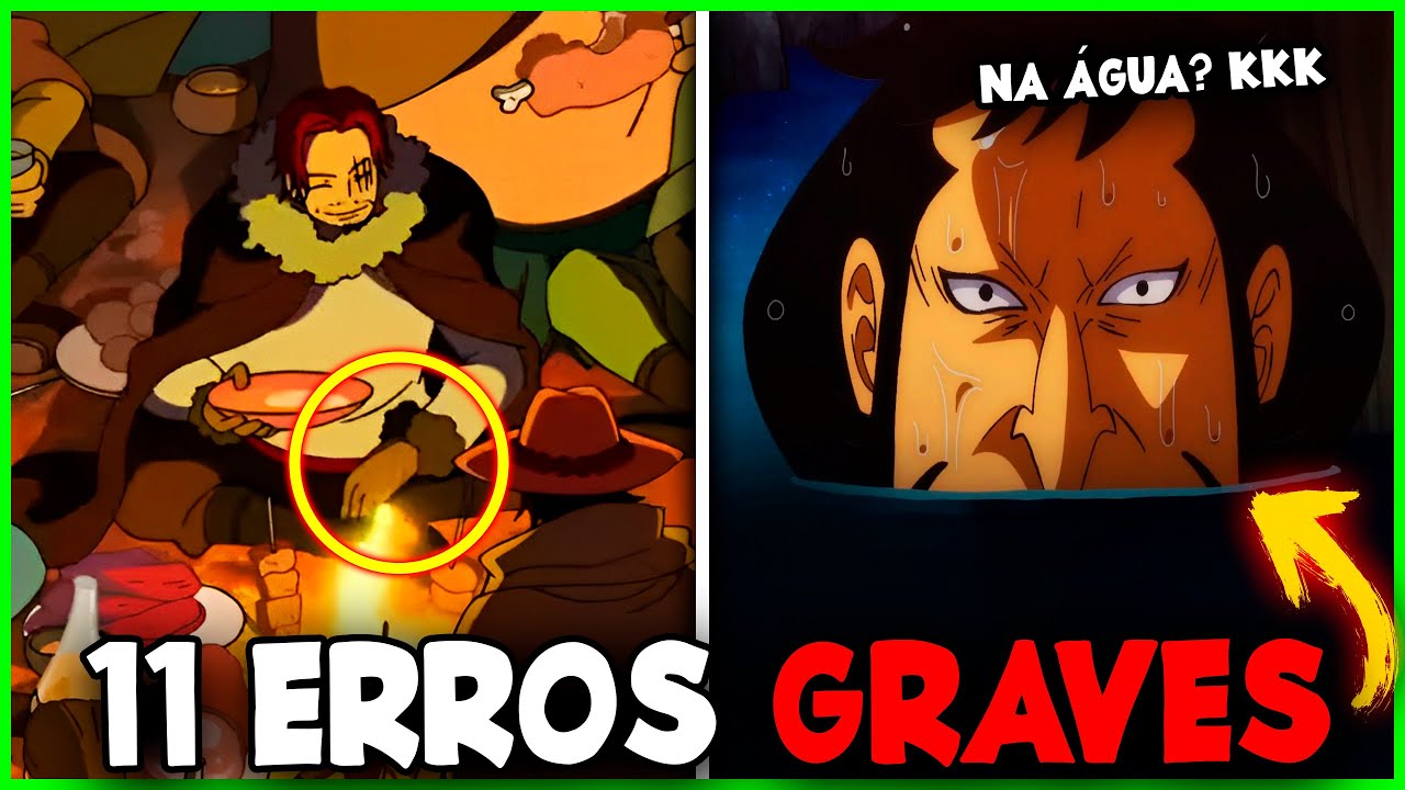 11 ERROS GRAVES NO ANIME DE ONE PIECE - DESCUBRA OS 11 ERROS MAIS ...