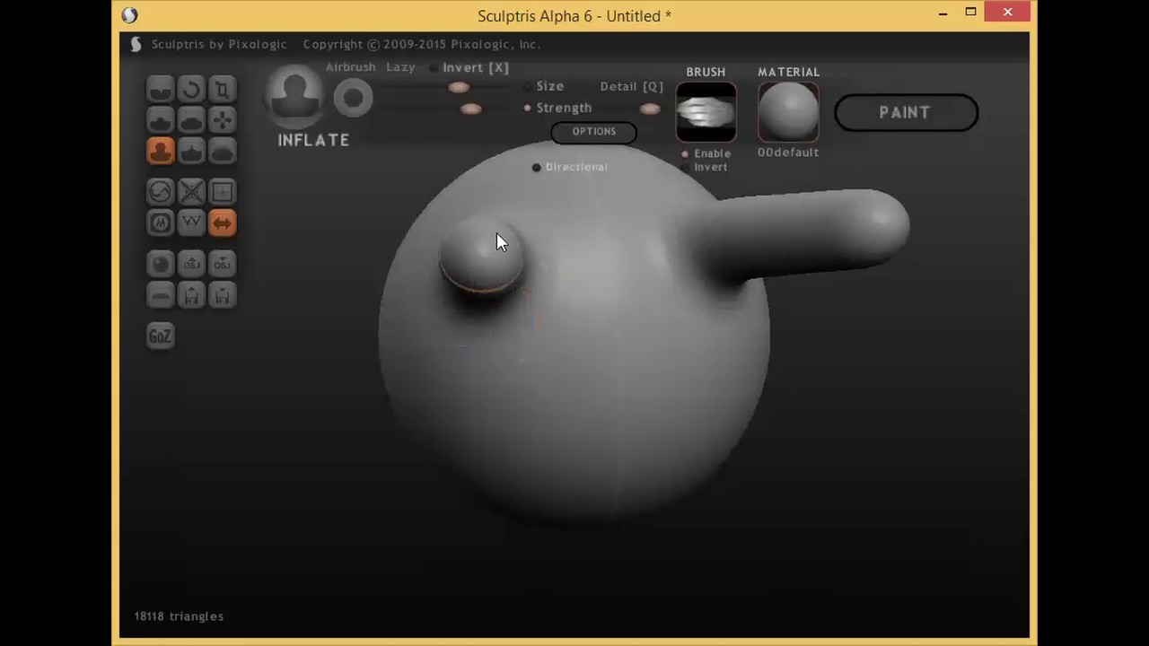 Sculptris tutorial sculpt from basemesh - paperdun