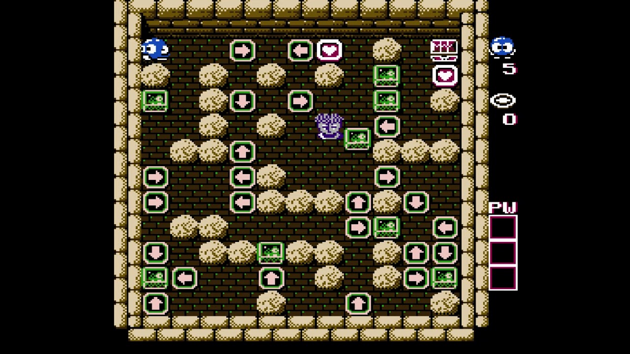 Adventures of Lolo Level 5-5 played on NES Mini Walkthrough Guide Codes ...