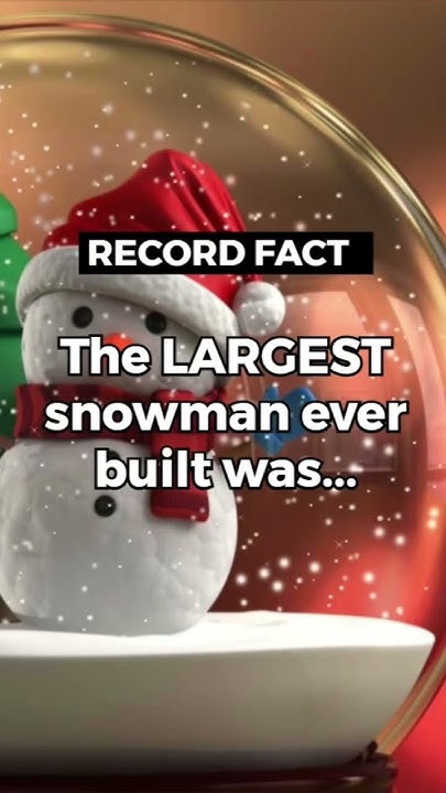 "The Biggest Snowman Ever Built Will Blow Your Mind! ️☃️ Comment your ...